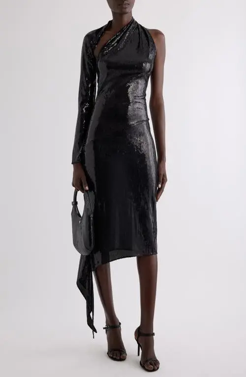 COURREGES Asymmetric Sequin Dress