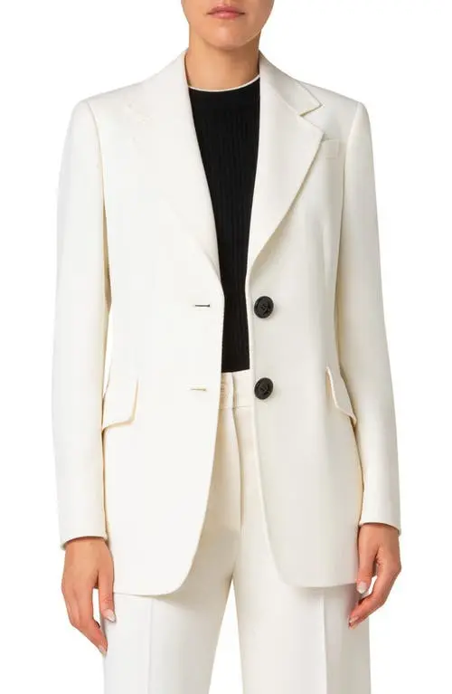 Akris Virgin Wool Gabardine Blazer