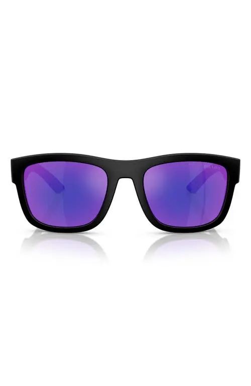 Prada 53mm Mirrored Pillow Sunglasses