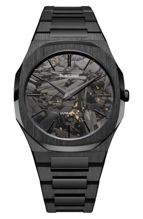 D1 MILANO Ultra Thin Bracelet Watch - Black