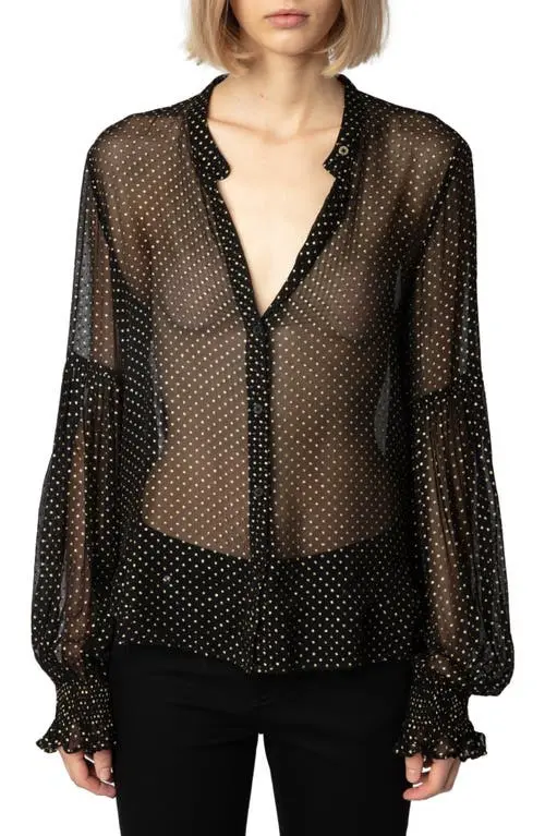 Zadig&Voltaire Tandy Sequin Shirt - Noir