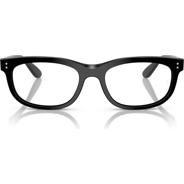 Ray-ban 54mm Rectangular Eyeglasses - Black