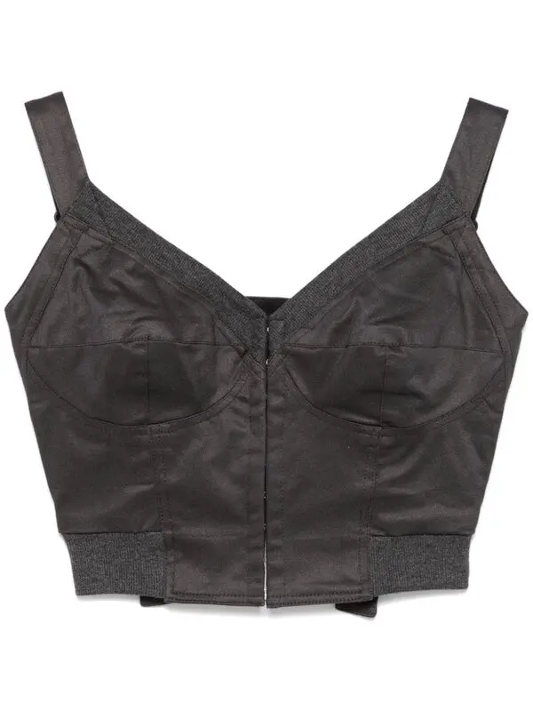 ELENA VELEZ Bustier-style Top - Grey