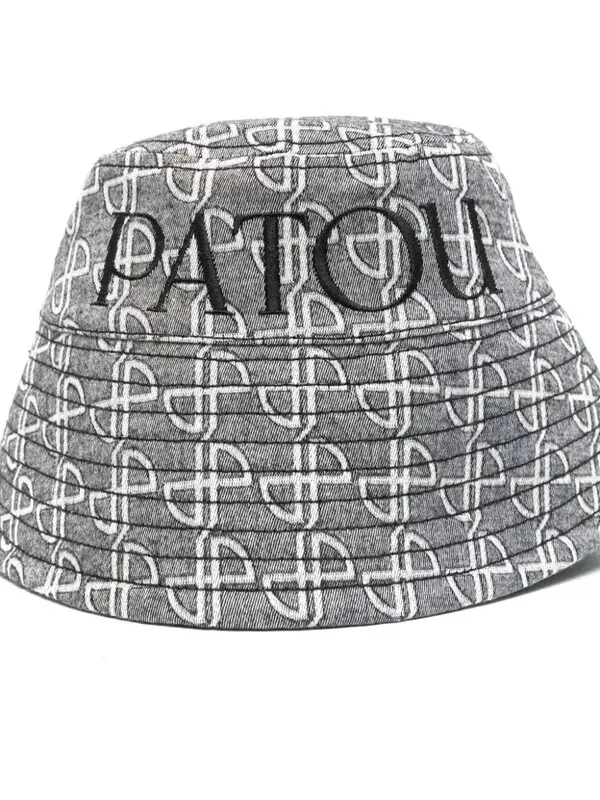 Patou Logo-print Bucket Hat - Grey