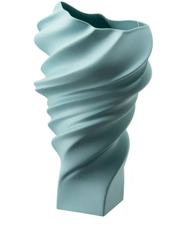 ROSENTHAL Squall Porcelain Vase - Green