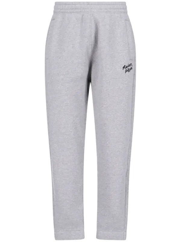 Maison Kitsuné Handwriting Logo Track Pants - Green