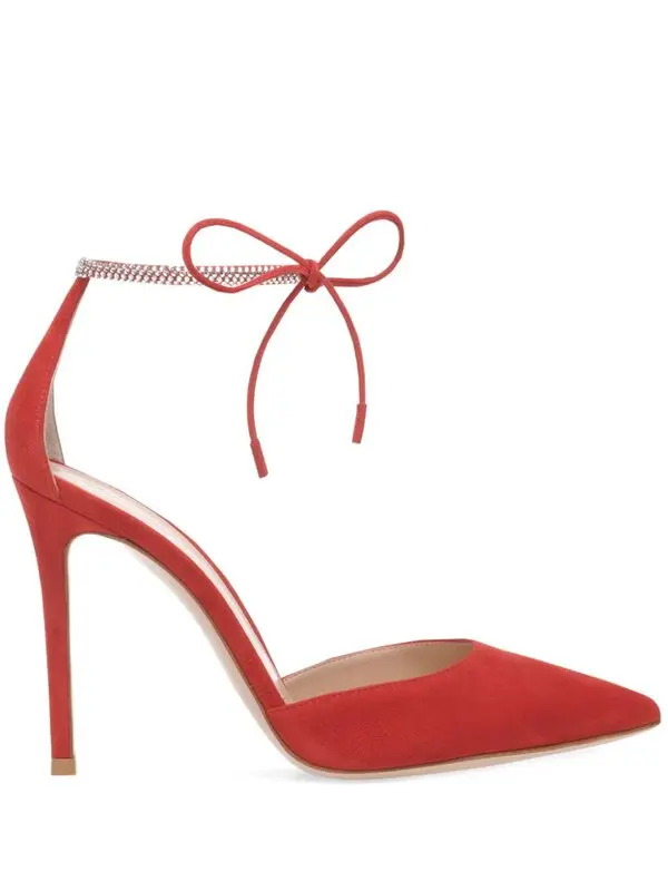 GIANVITO ROSSI Montecarlo D'orsay 105mm Pumps - Red