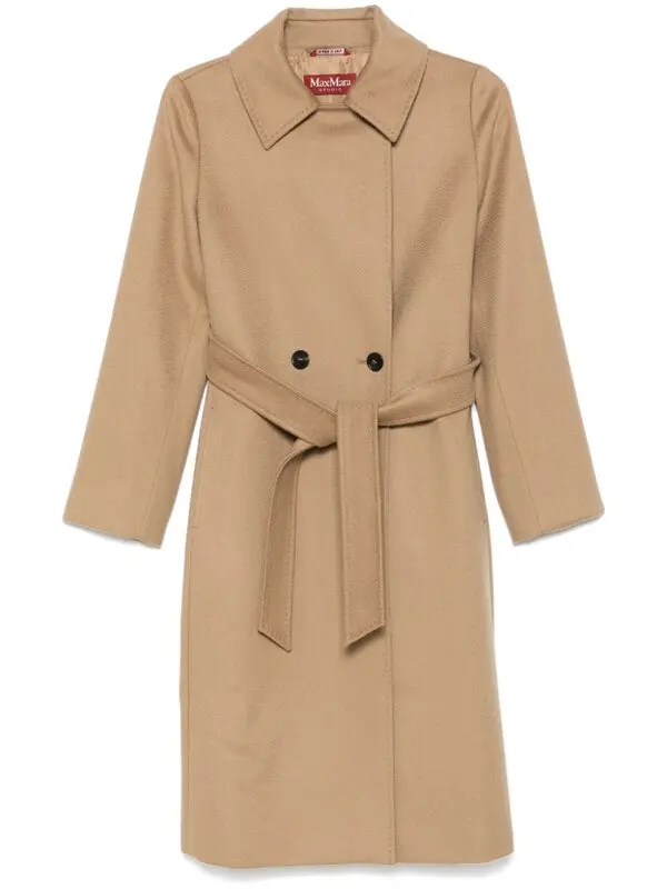 Max Mara Virgin Wool Coat - Neutrals