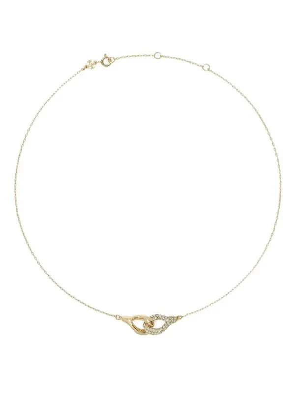 Tory Burch Interlocking Wishbone Pendant Necklace