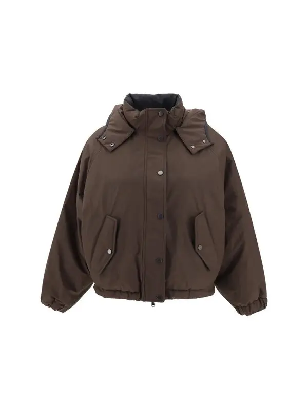 Brunello Cucinelli Padded Down Jacket - Brown
