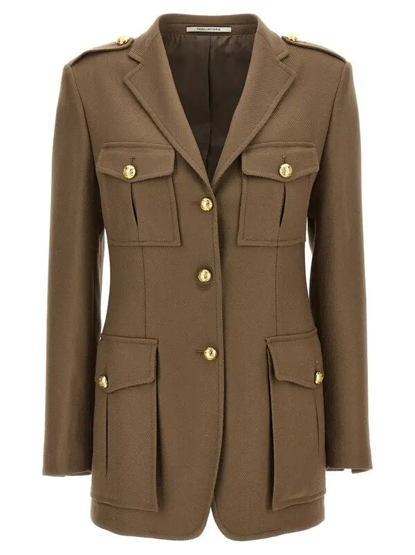 Tagliatore Single-breasted Wool Jacket - Brown