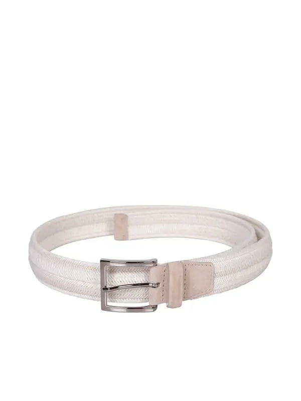 ORTIGNI Woven Rope Belt - White