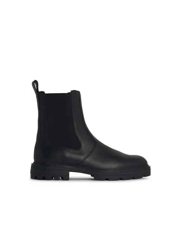 Hogan H673 Leather Boots - Black