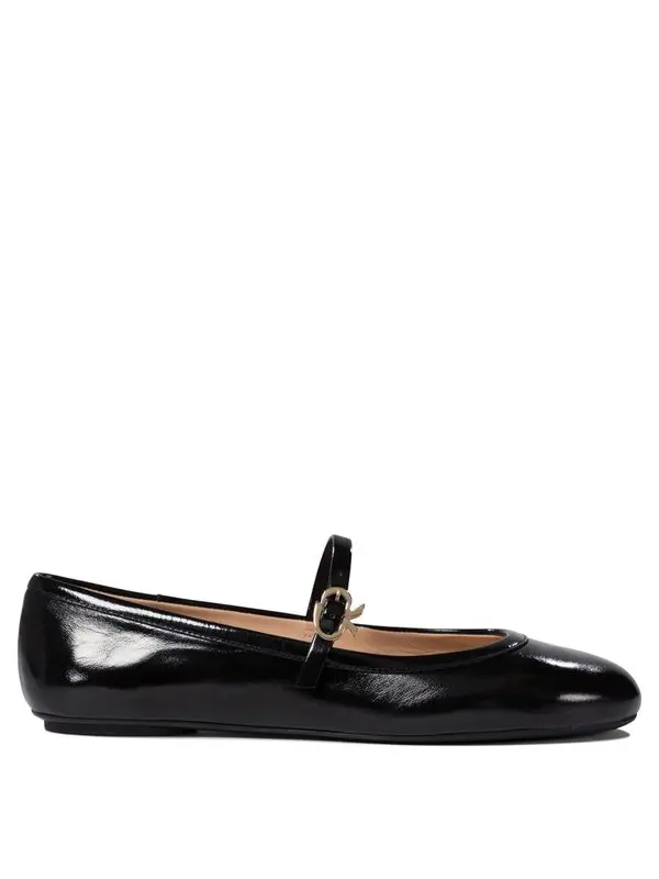 GIANVITO ROSSI Carla Mary Jane Ballerinas - Black