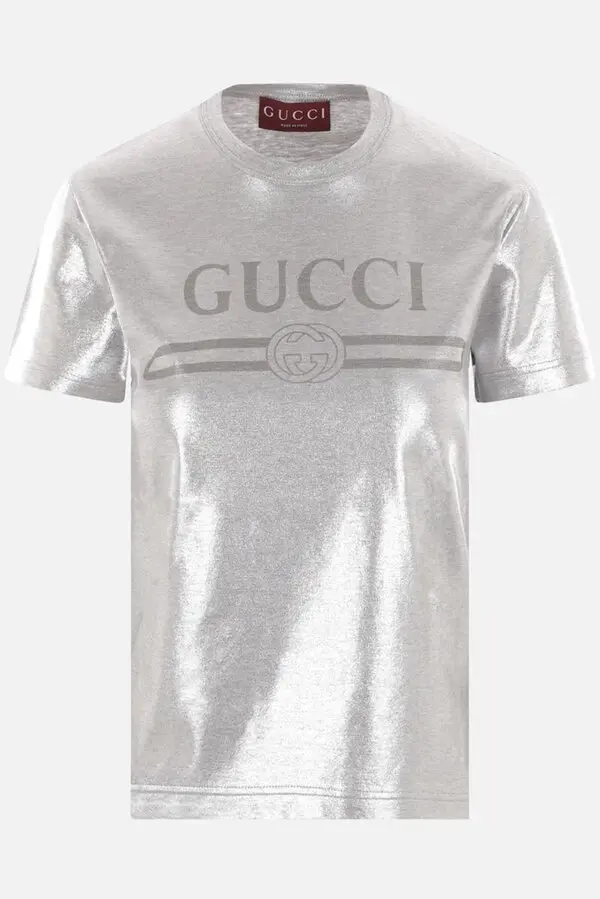 Gucci T-Shirts And Polos In Grey+Silver 8% Off Editorialist