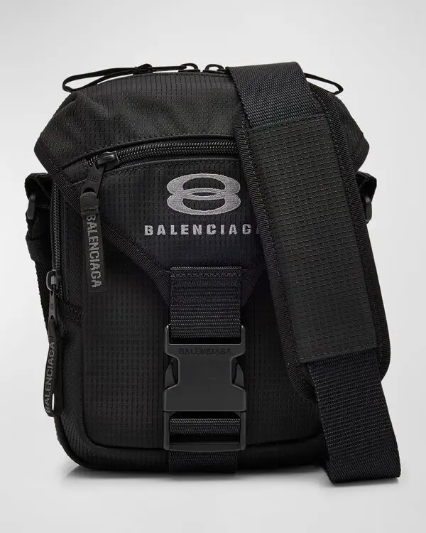 Balenciaga Unity Crossbody Pouch - 1000 Black