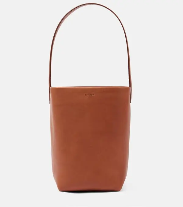 THE ROW Park N/s Small Leather Tote Bag - Brown