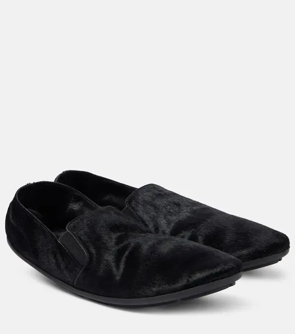 THE ROW Vincit Pony Hair Slip-on Loafers