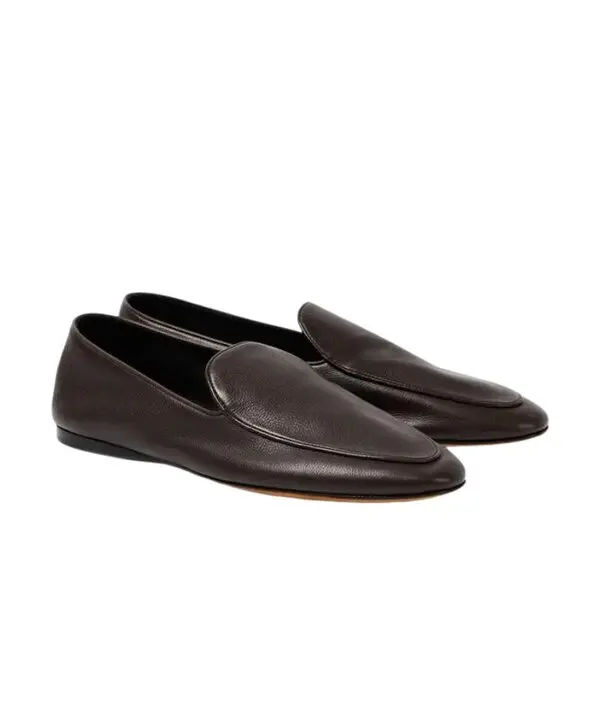 THE ROW Awar Leather Loafers