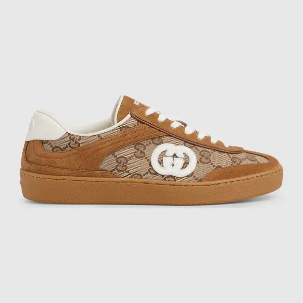 Gucci S G75 Suede Sneakers - Brown