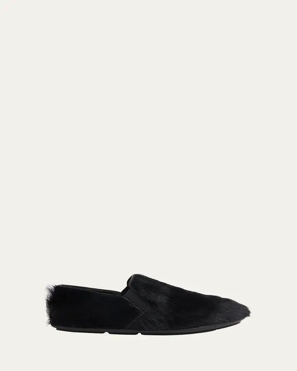 THE ROW Vincit Calf Hair Loafers