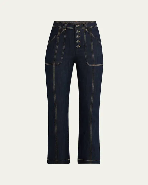 Cinq À Sept Wallace Ankle Flare Pants - Indigo