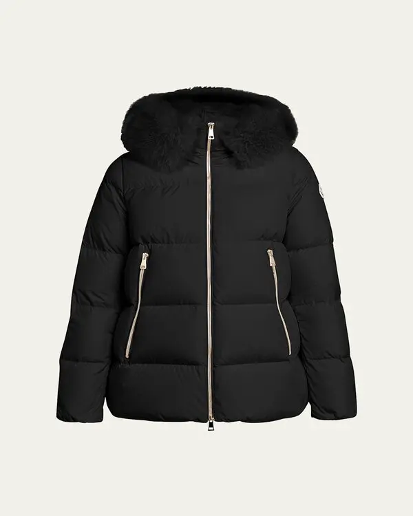 Moncler Laiche Short Puffer Jacket - Black