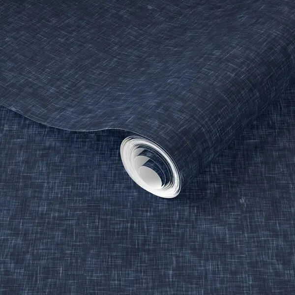 Spoonflower Navy Trendy Solid Little Arrow Custom Pre-pasted Wallpaper