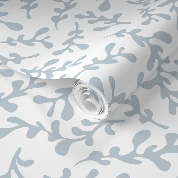 Spoonflower Geometric Abstract Summer Beach Seaweed Custom Removable Wallpaper