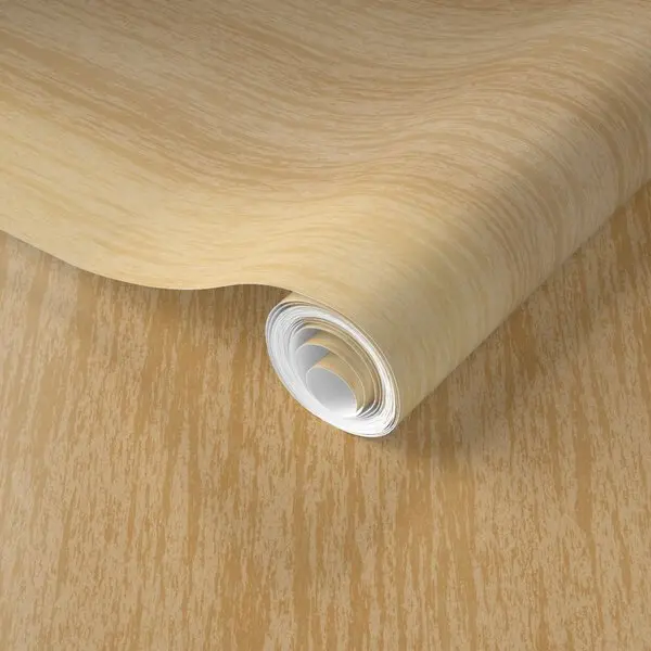 Spoonflower Wood Ash Woodgrain Monochromatic Custom Pre-pasted Wallpaper