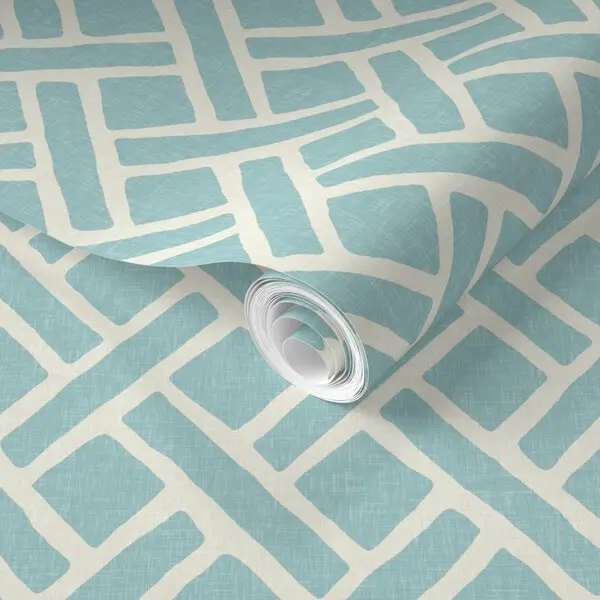 Spoonflower Geometric Lattice Trellis Traditional Wallpaper