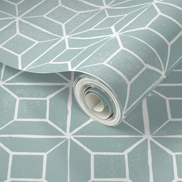 Spoonflower Geometric Tessellation Squares Abstract Texture Custom Removable Wallpaper