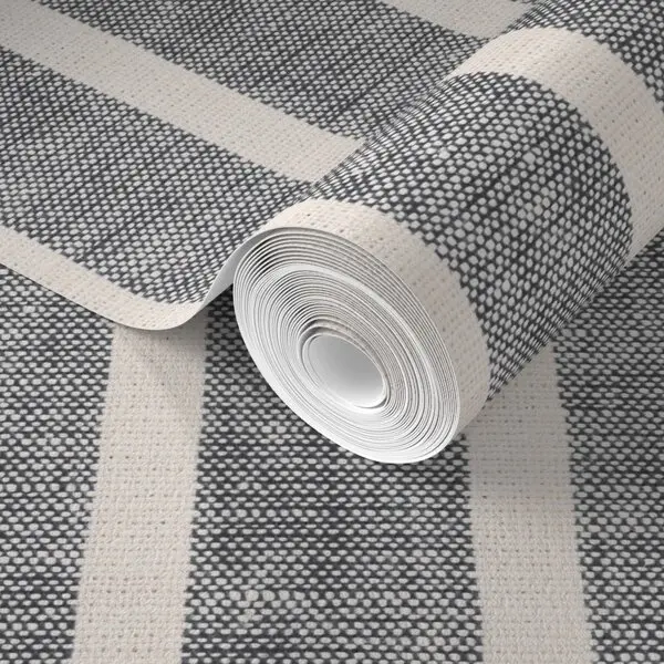 Spoonflower Towel Kitchen Stripes Texture Custom Pre-pasted Wallpaper