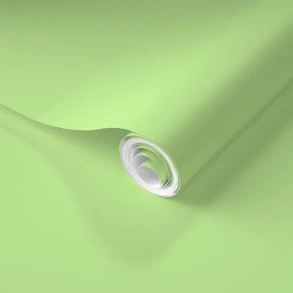 Spoonflower Coordinate Solid Light Colors Lavender Custom Removable Wallpaper - Green