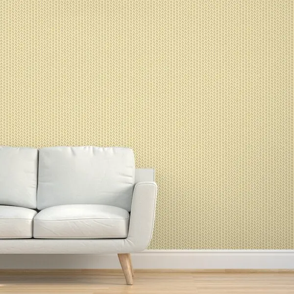 Spoonflower Cream Tan Beige Western Cowboy Horses Ranch Custom Pre-pasted Wallpaper - Beige,brown