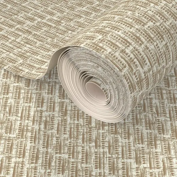 Spoonflower Solid White Plain Neutral Distressed Texture 100% Natural Sisal Grasscloth Wallcovering - Gray,beige,white