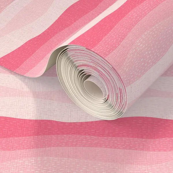 Spoonflower Stitched Waves Textured Soft Ombre Small 100% Natural Sisal Grasscloth Wallcovering