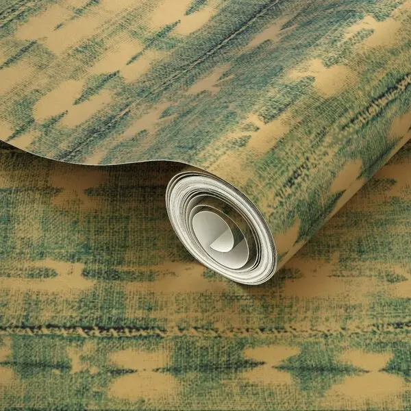 Spoonflower Rustic Indigo Light 2 Wallpaper - Blue,mint,green