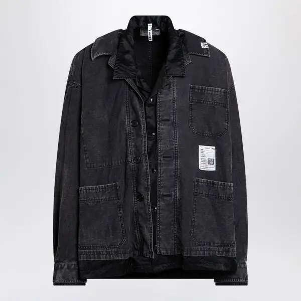 Mihara Yasuhiro Double Layered Shirt Jacket In Black - 27% Off
