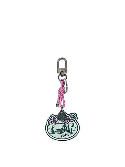 Pink Après Ski Keychain Charm - Green