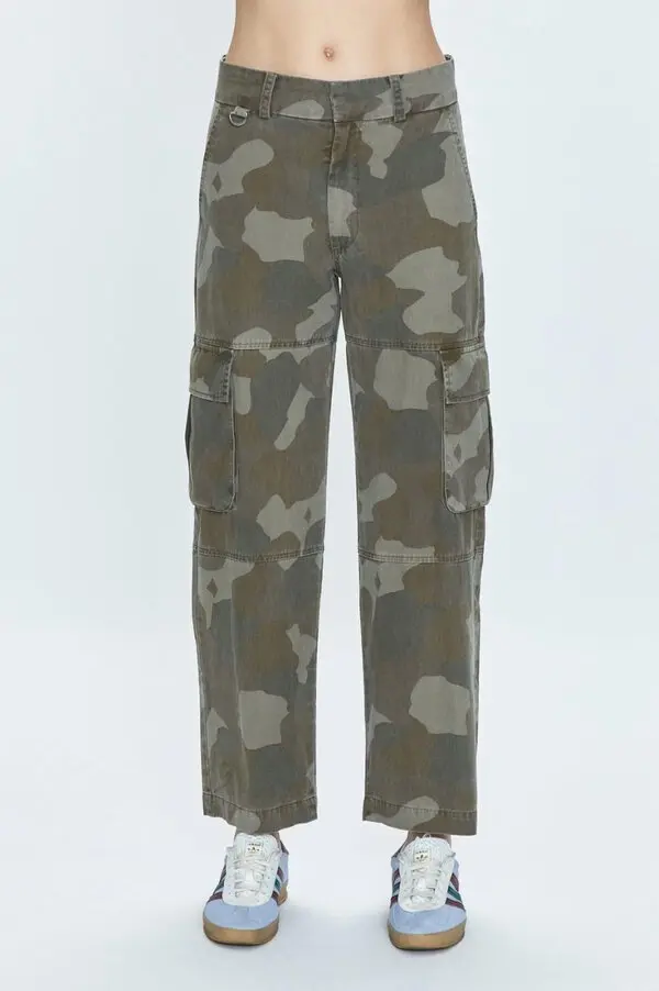 Buy PISTOLA Addie Cargo Pants In Camo - Multi At 31% Off | Editorialist