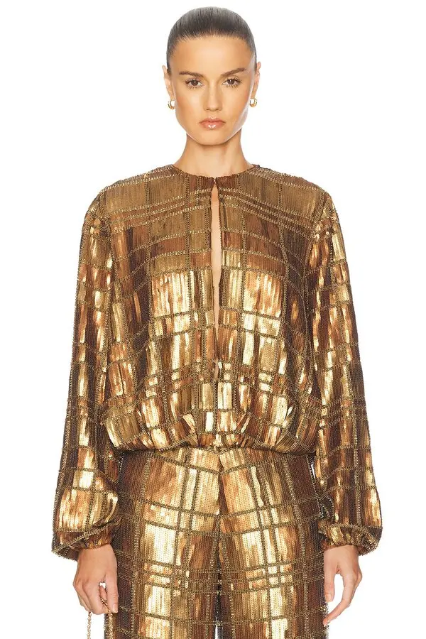 Alexis Reis Sequin Top