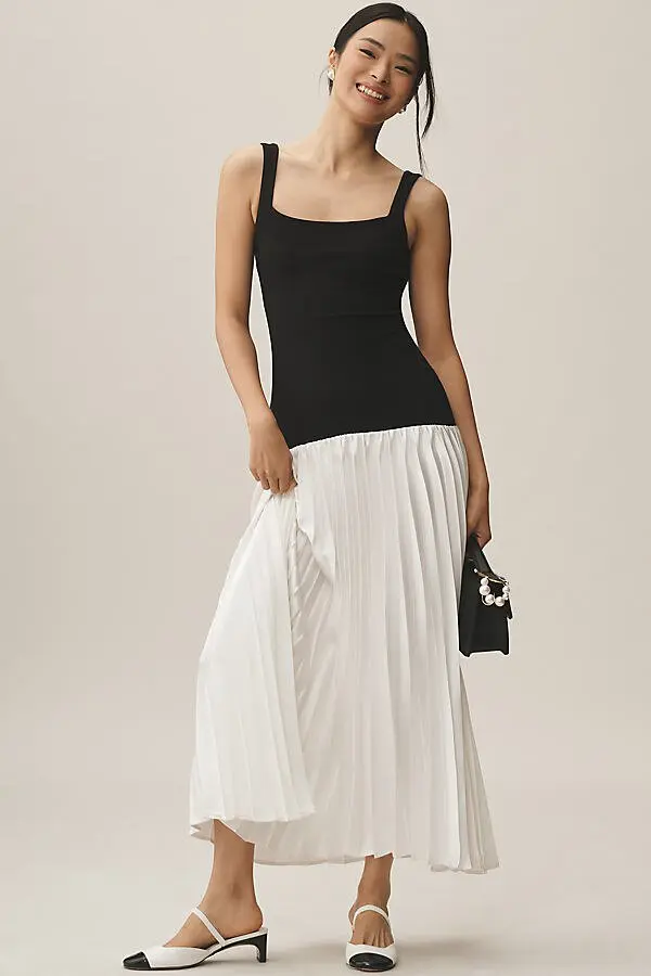 sachin and babi light blue dress PixieGirl Petite Women's Black Drop Waist Maxi Dress