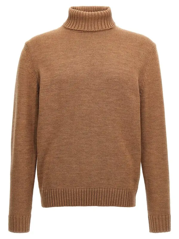ZANONE Turtle-neck Sweater - Brown