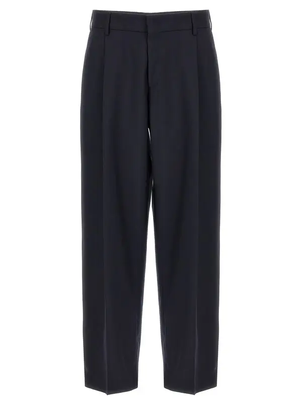 CELLAR DOOR Front Pleat Trousers - Blue