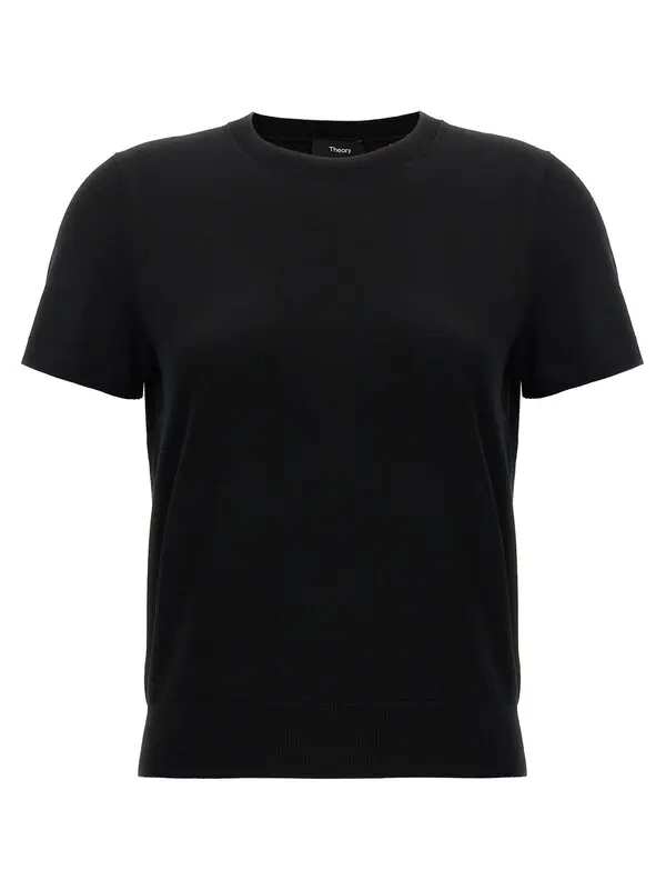 Theory Merino Wool Crewneck Sweater - Black