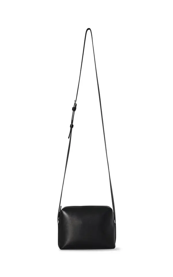 THE ROW Regent Leather Crossbody Bag - Black