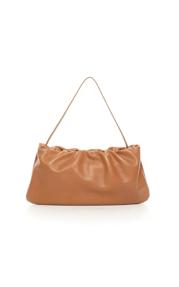 THE ROW Xl Bourse Leather Shoulder Bag - Neutral