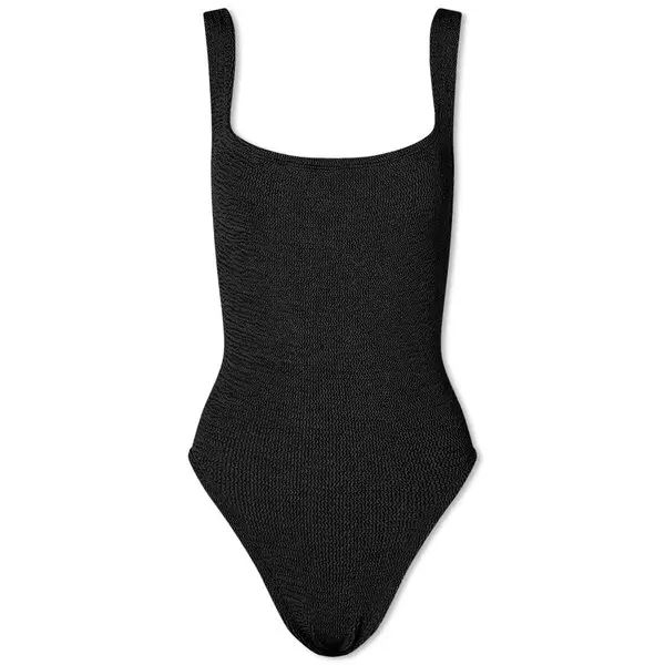 Hunza G Square Neck Swimsuit - Black