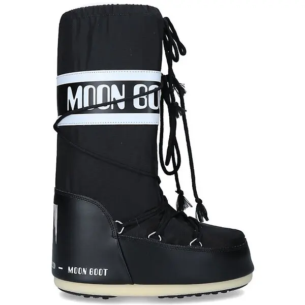 Moon Boot Icon Brand-print Shell Boots - Black
